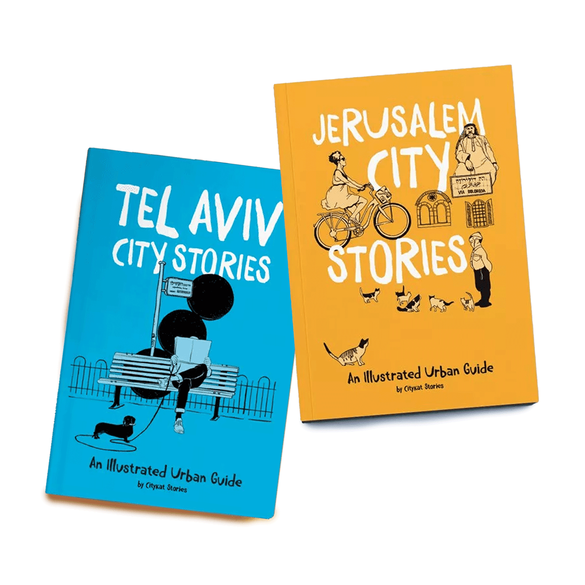 Pack of 2 city guide books - Tel Aviv + Jerusalem | CitiKat Stories ...